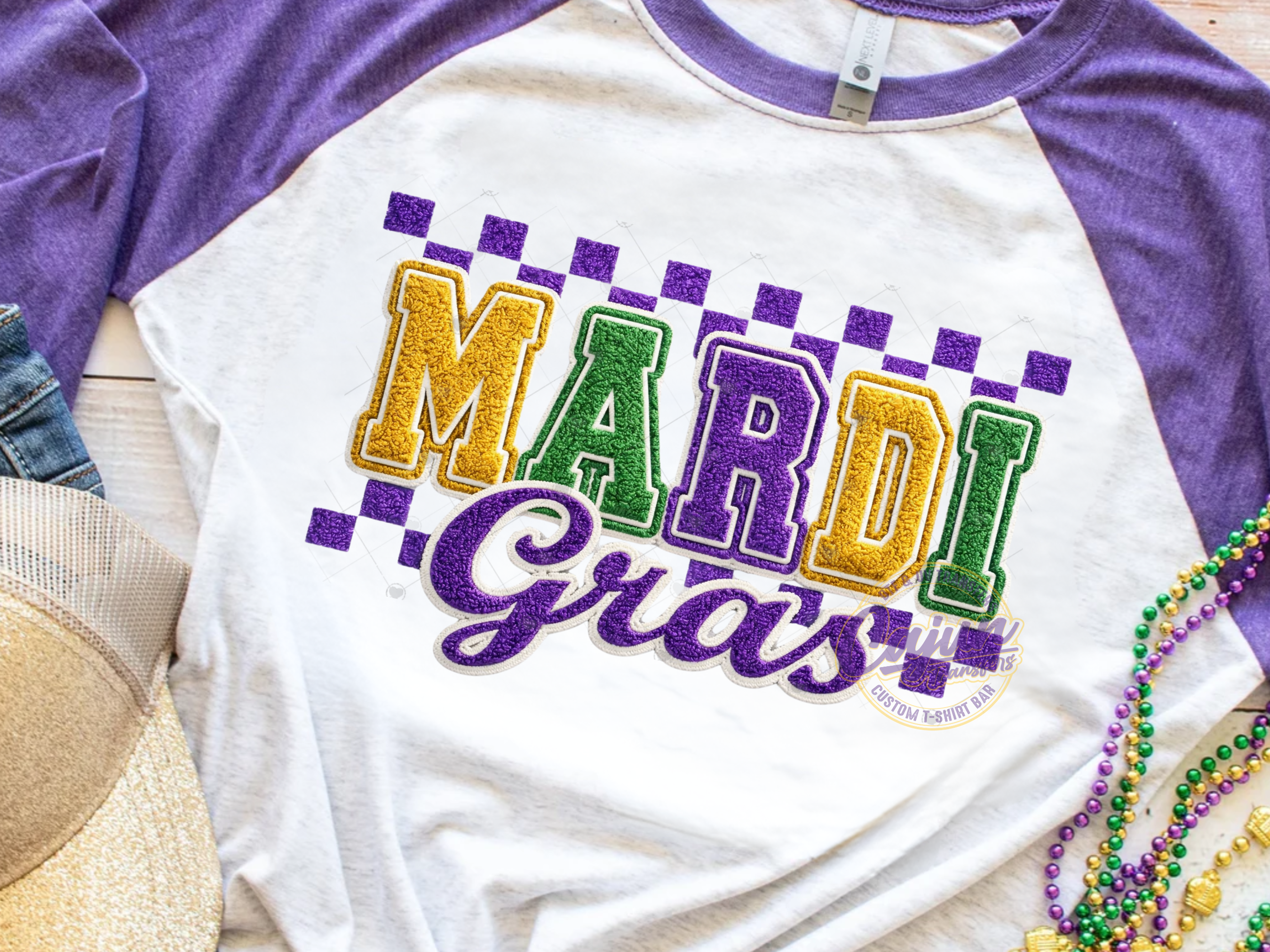 Mardi Gras Checkered – Cajun Transfers