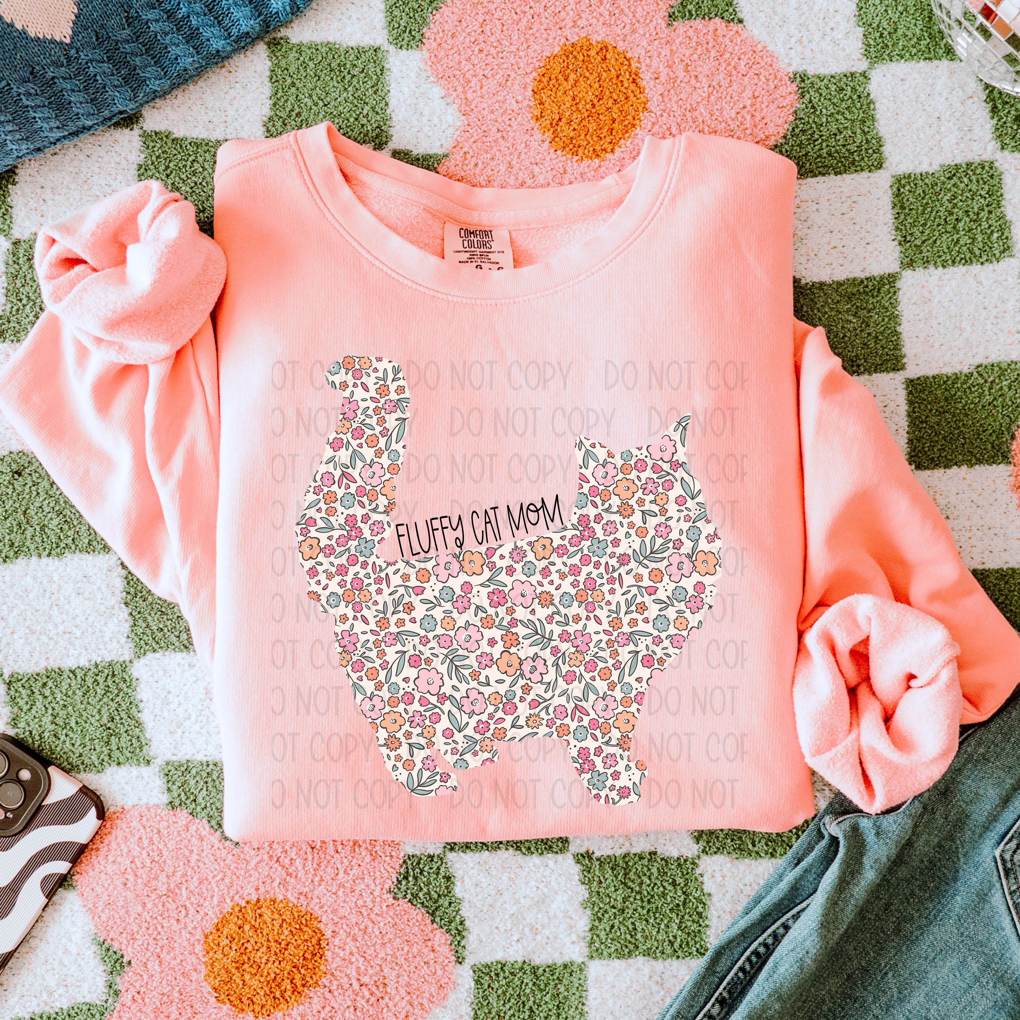Fluffy Cat Mom – Cajun Transfers