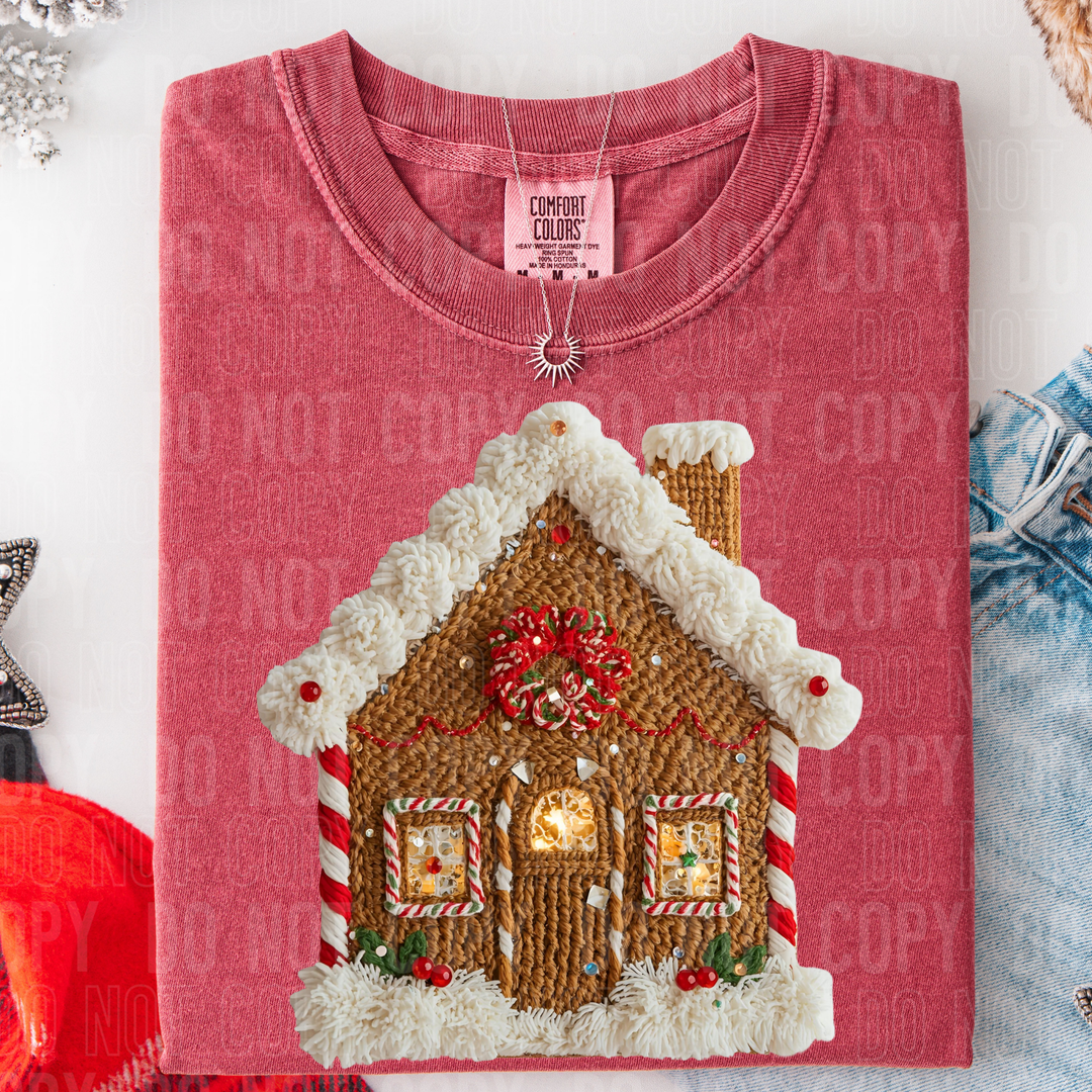 Gingerbread House Faux Yarn – Cajun Transfers