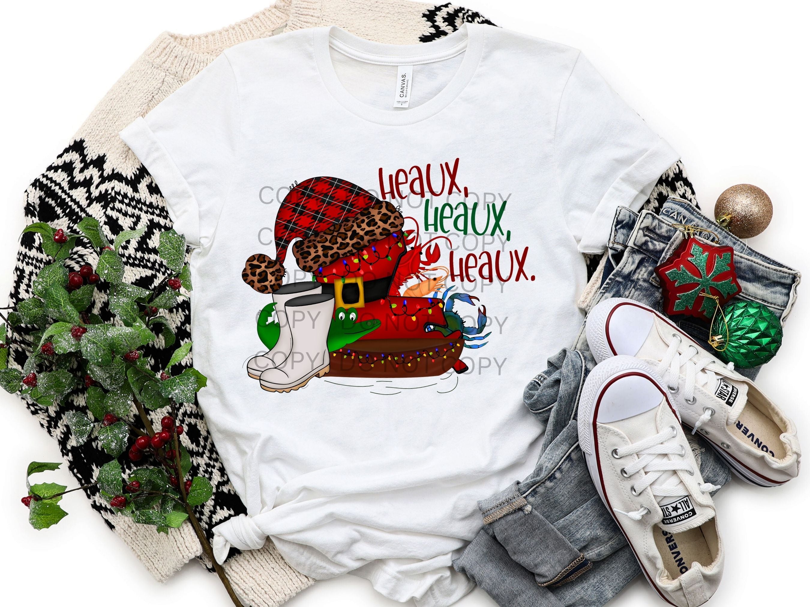 Heaux, Heaux, Heaux Cajun Christmas – Cajun Transfers