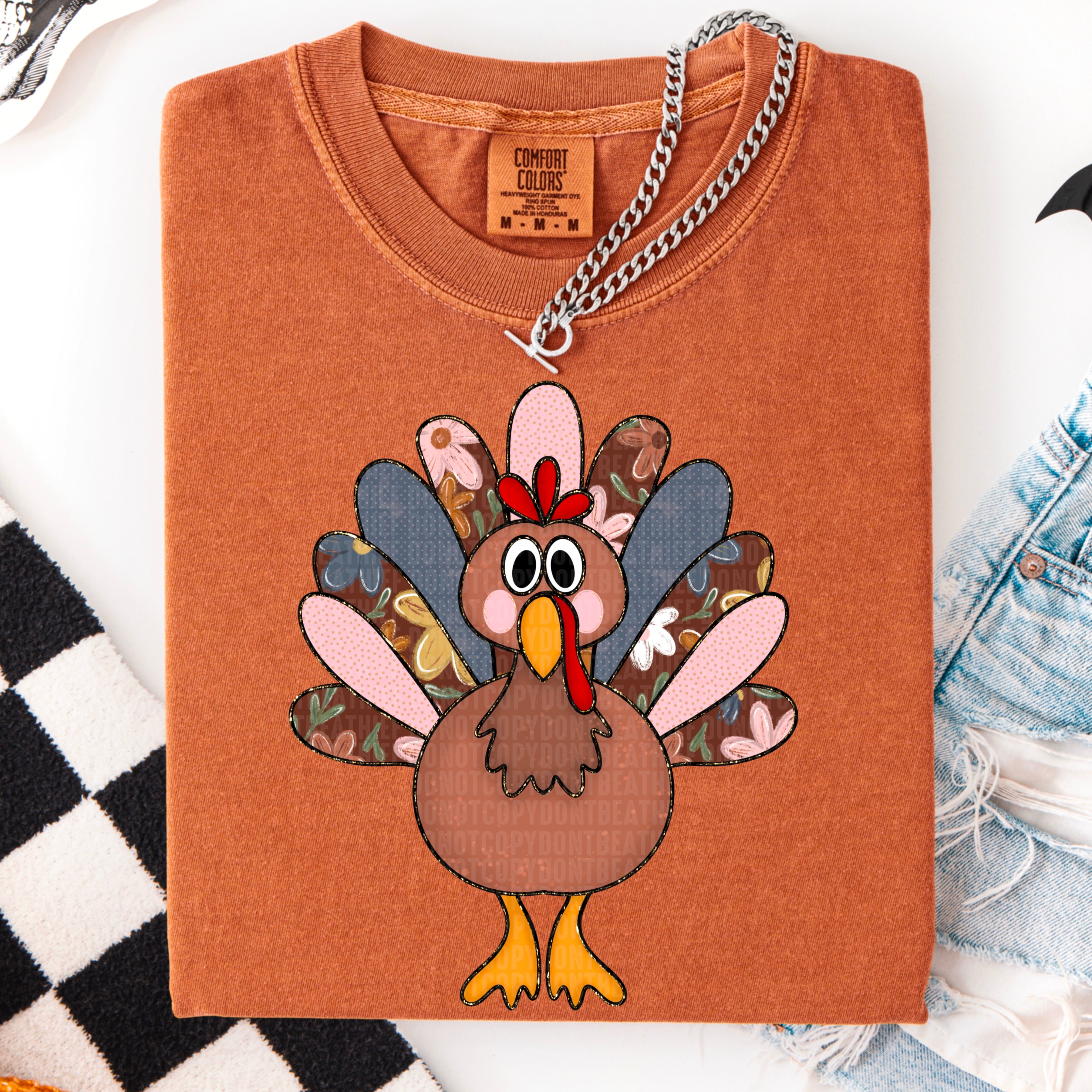 Turkey Floral – Cajun Transfers